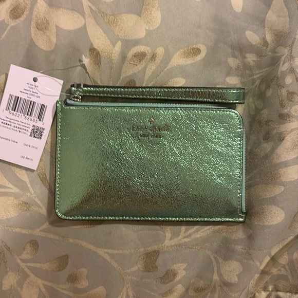 kate spade | Bags | New With Tags Kate Spade Metallic Seawater Leather ...